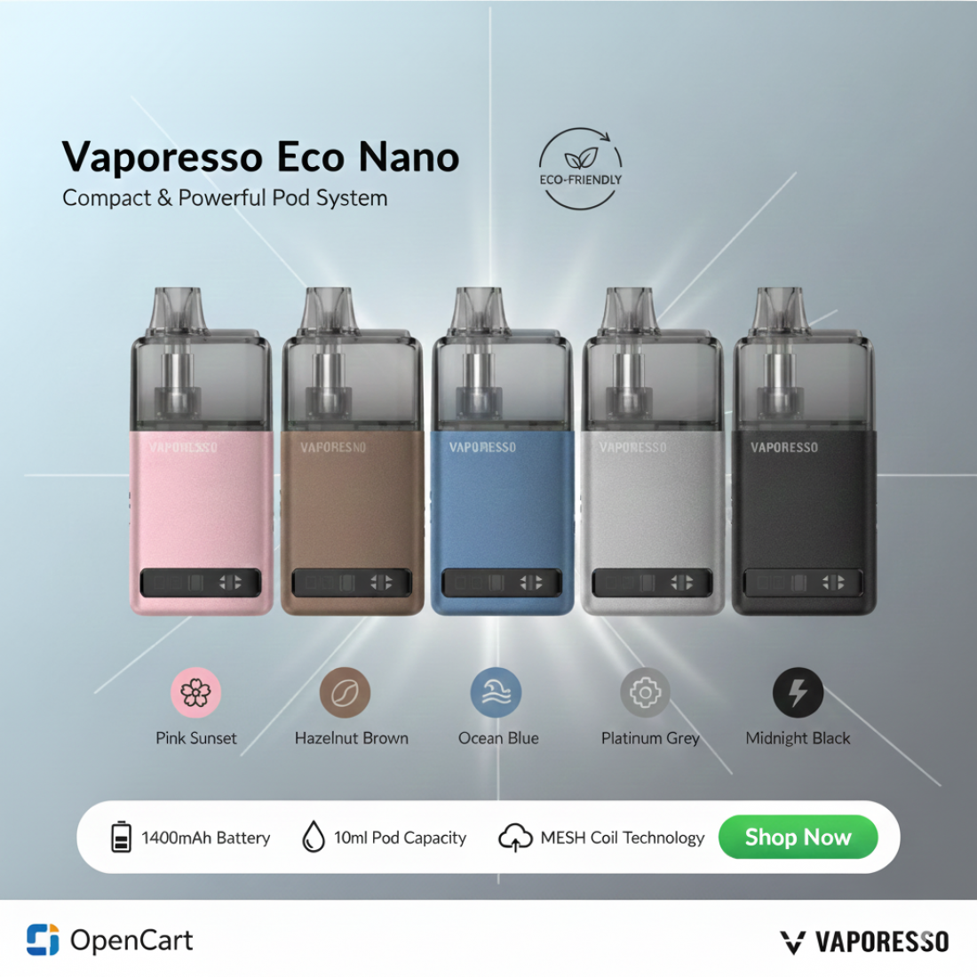 Vaporesso Eco Nano Plus 10ml /Pod Kit 1400mAh